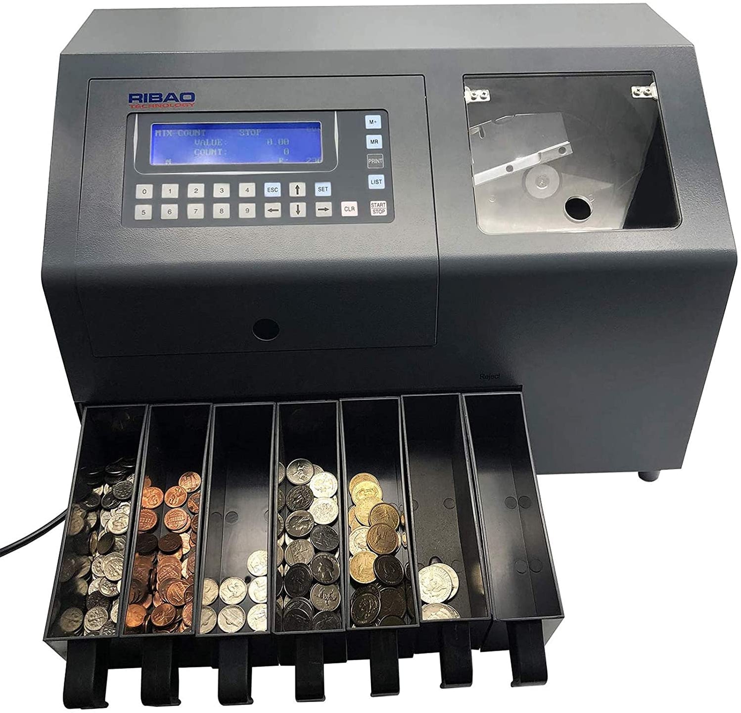 Ribao CS-610S Coin Counter and Sorter — CashCounterMachines.com